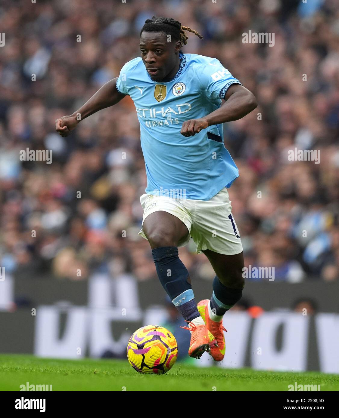 Manchester City's Jeremy Doku during the Premier League match at the ...