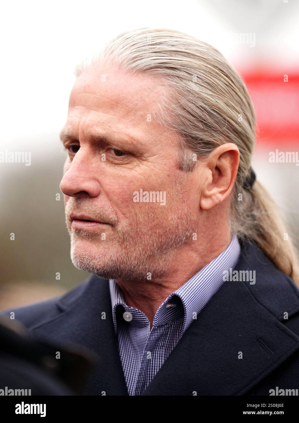 Former football player Emmanuel Petit on King George VI Chase Day at ...