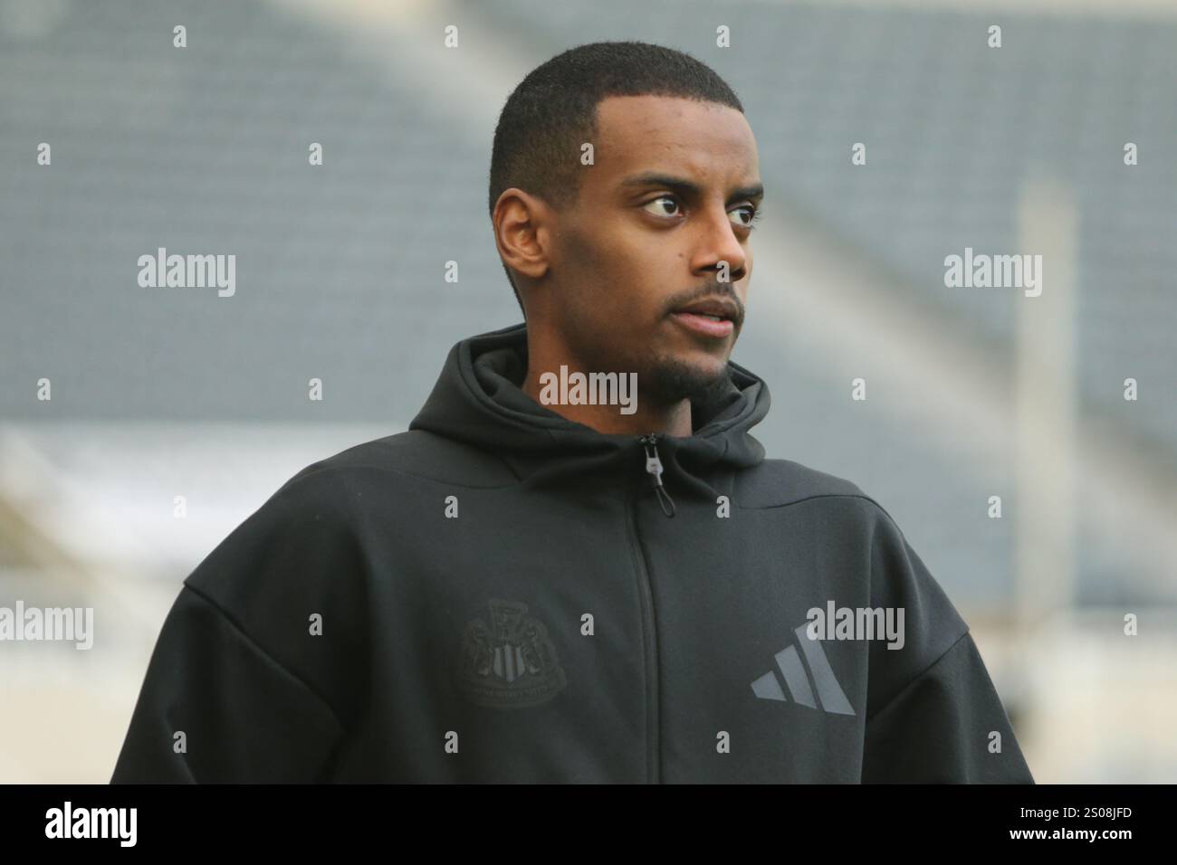 N ewcastle Uited's Alexader Isak durig the Premier League match betwee ...