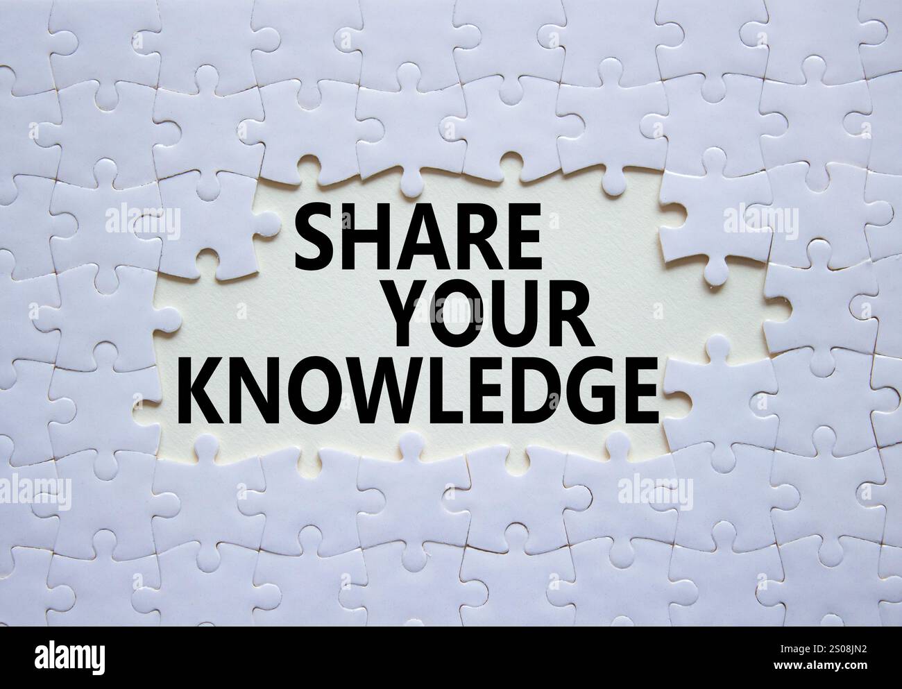 Share your knowledge symbol. Concept word Share your knowledge on white ...