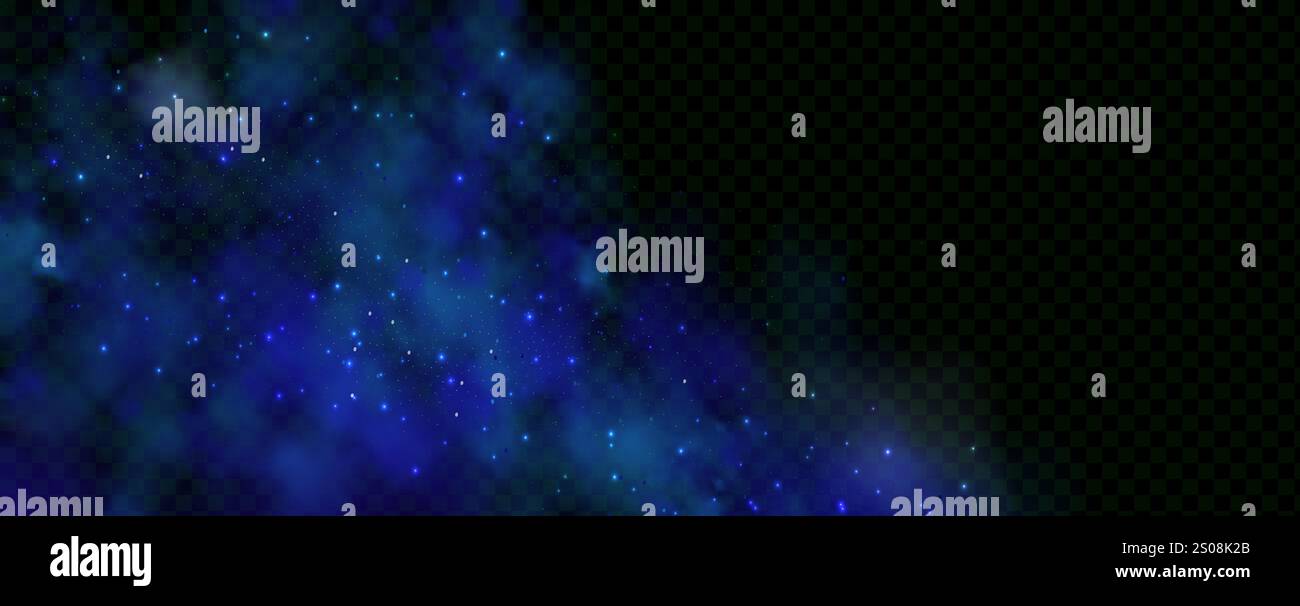 Starry neon magic dust.Realistic texture of fantastic smoke background ...