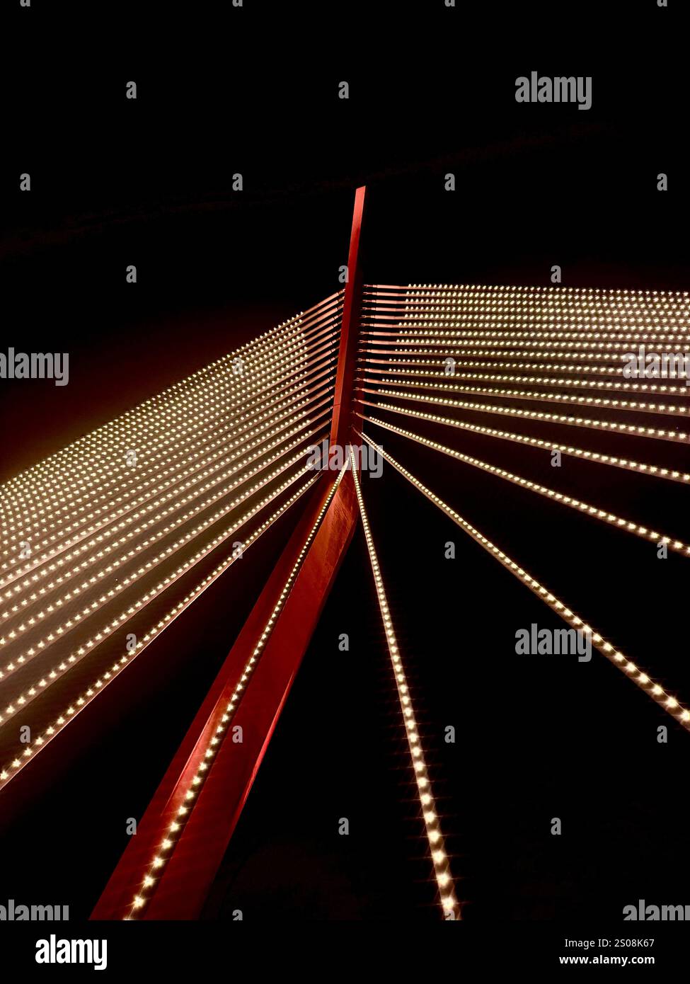 Boorloo Bridge pedestrian and cycle crossing over the river Swan in ...