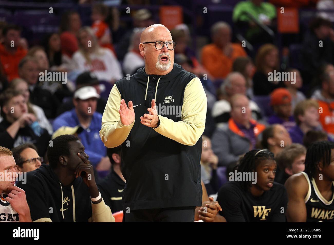 CLEMSON, SC - DECEMBER 21: Wake Forest Demon Deacons head coach Steve ...