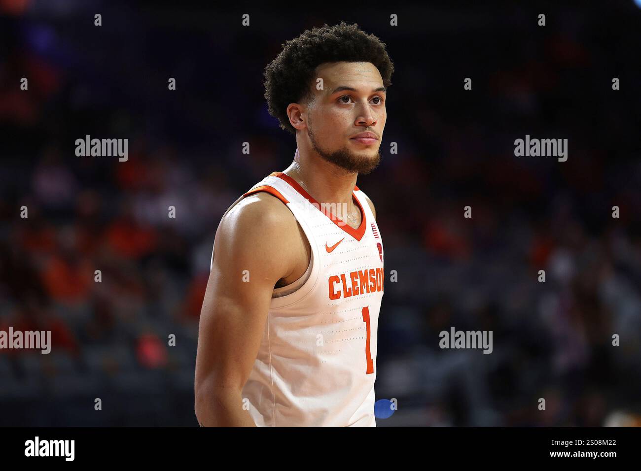 CLEMSON, SC - DECEMBER 21: Clemson Tigers guard Chase Hunter (1) during ...