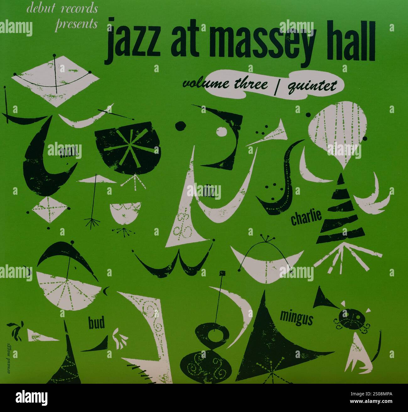 Vintage vinyl record cover. Jazz at the massey hall, volume three ...