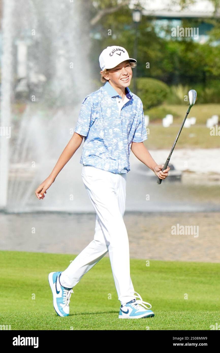 Orlando, Florida, USA. 22nd Dec, 2024. Will McGee smiles at the gallery ...