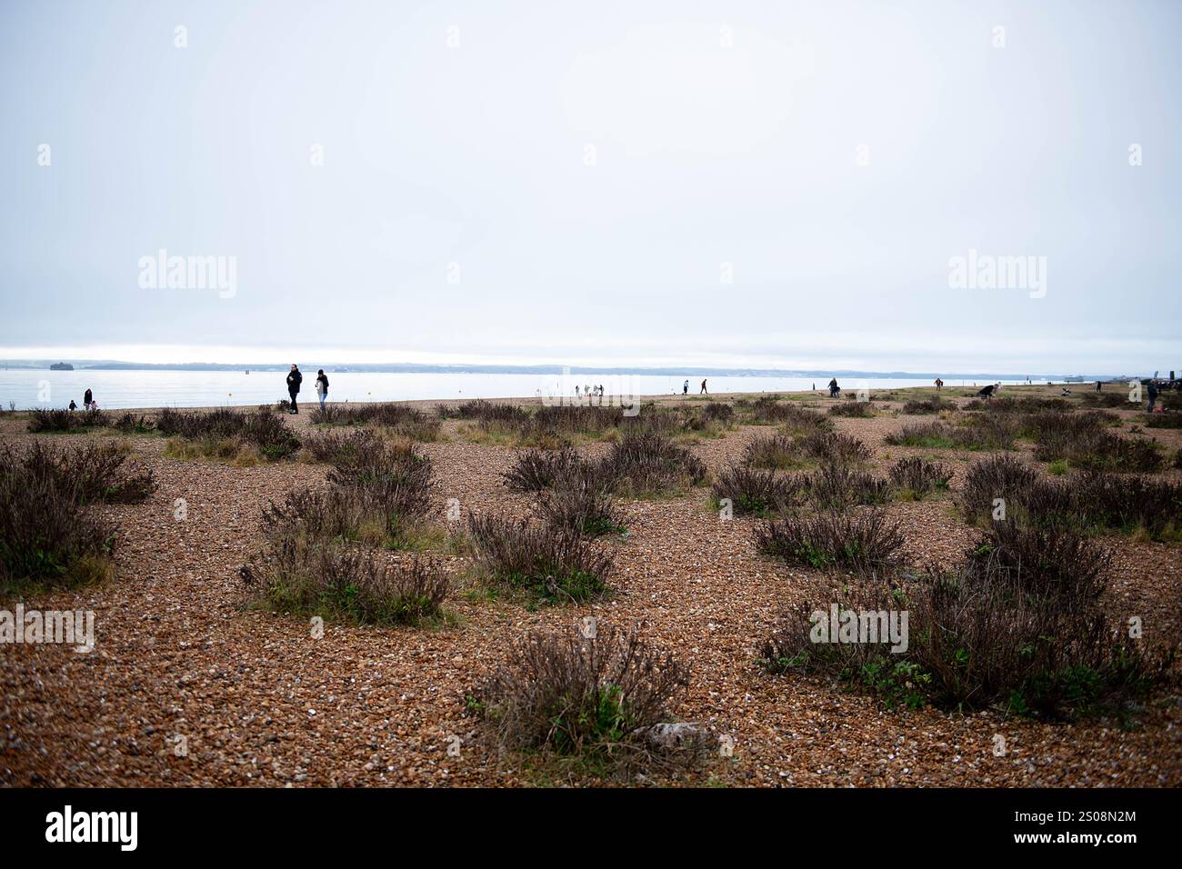 PORTSMOUTH AND SOUTHSEA, UNITED KINGDOM - DECEMBER 26: People go for a ...