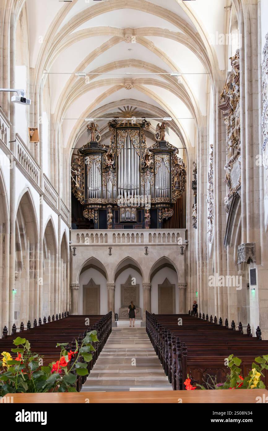 SIBIU (ROMANIA) - The cathedral Evanghelică "Sfânta Maria Stock Photo ...