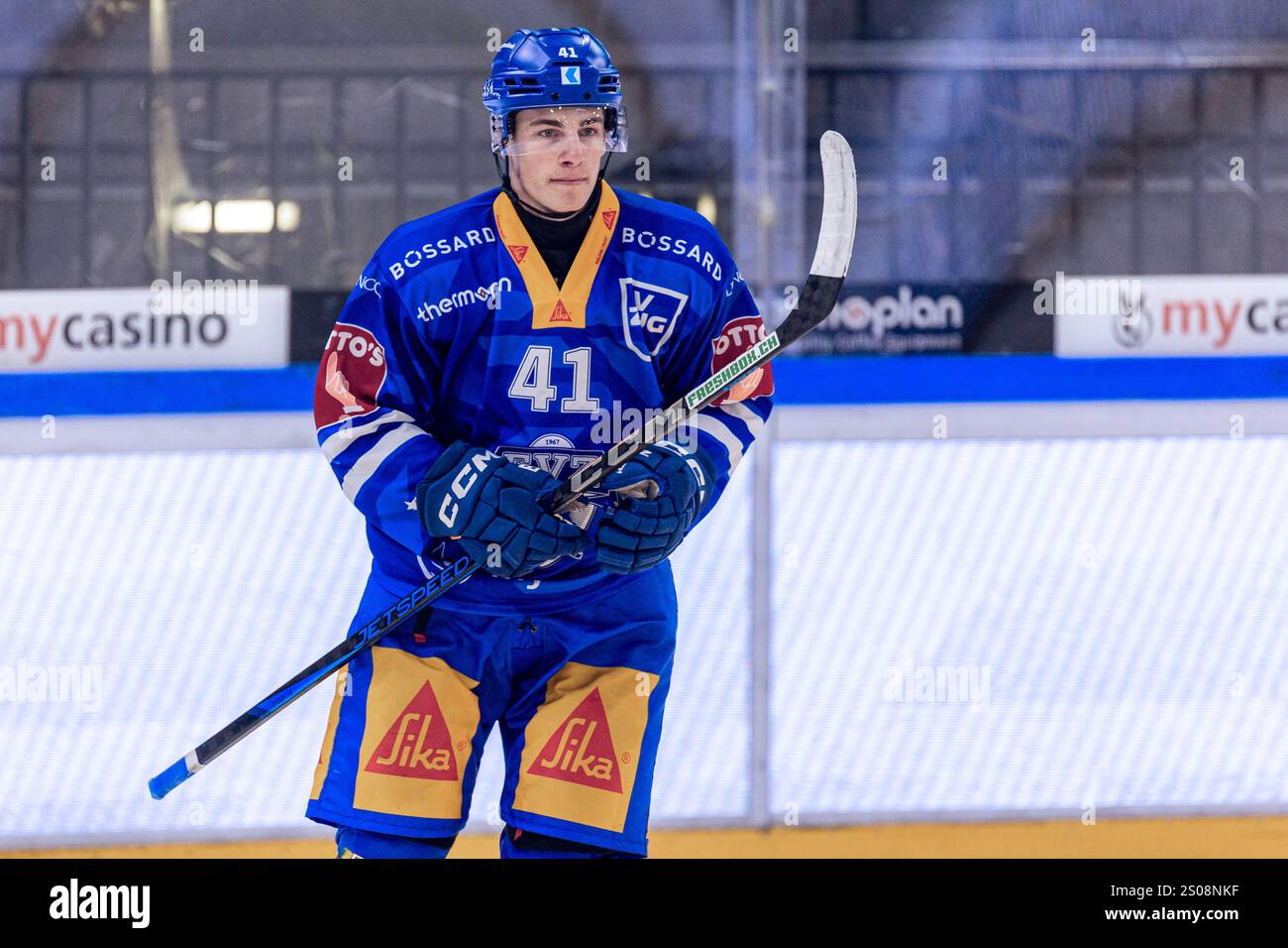 Leon Muggli #41 (EV Zug) - 30.08.2024 - National League, Preparation ...