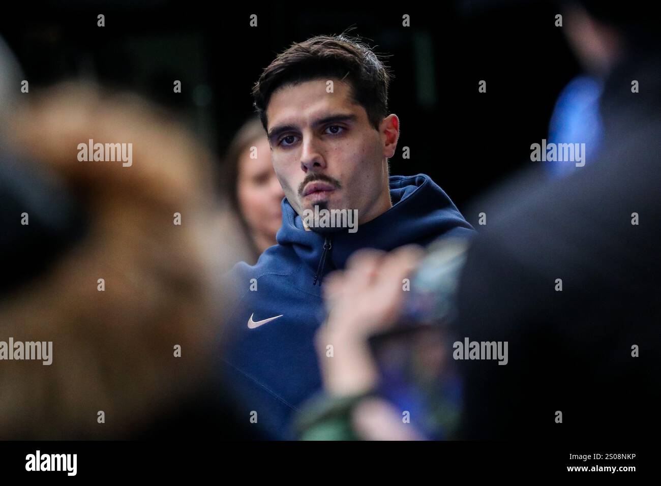 Pedro Neto of Chelsea arrives at Stamford Bridge prior to the Premier ...
