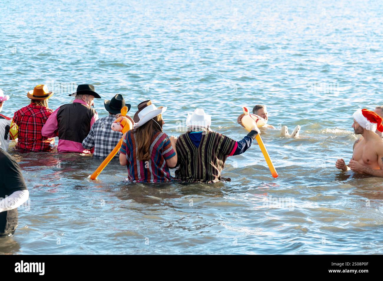 Newbiggin Boxing day dip 2024 Stock Photo - Alamy