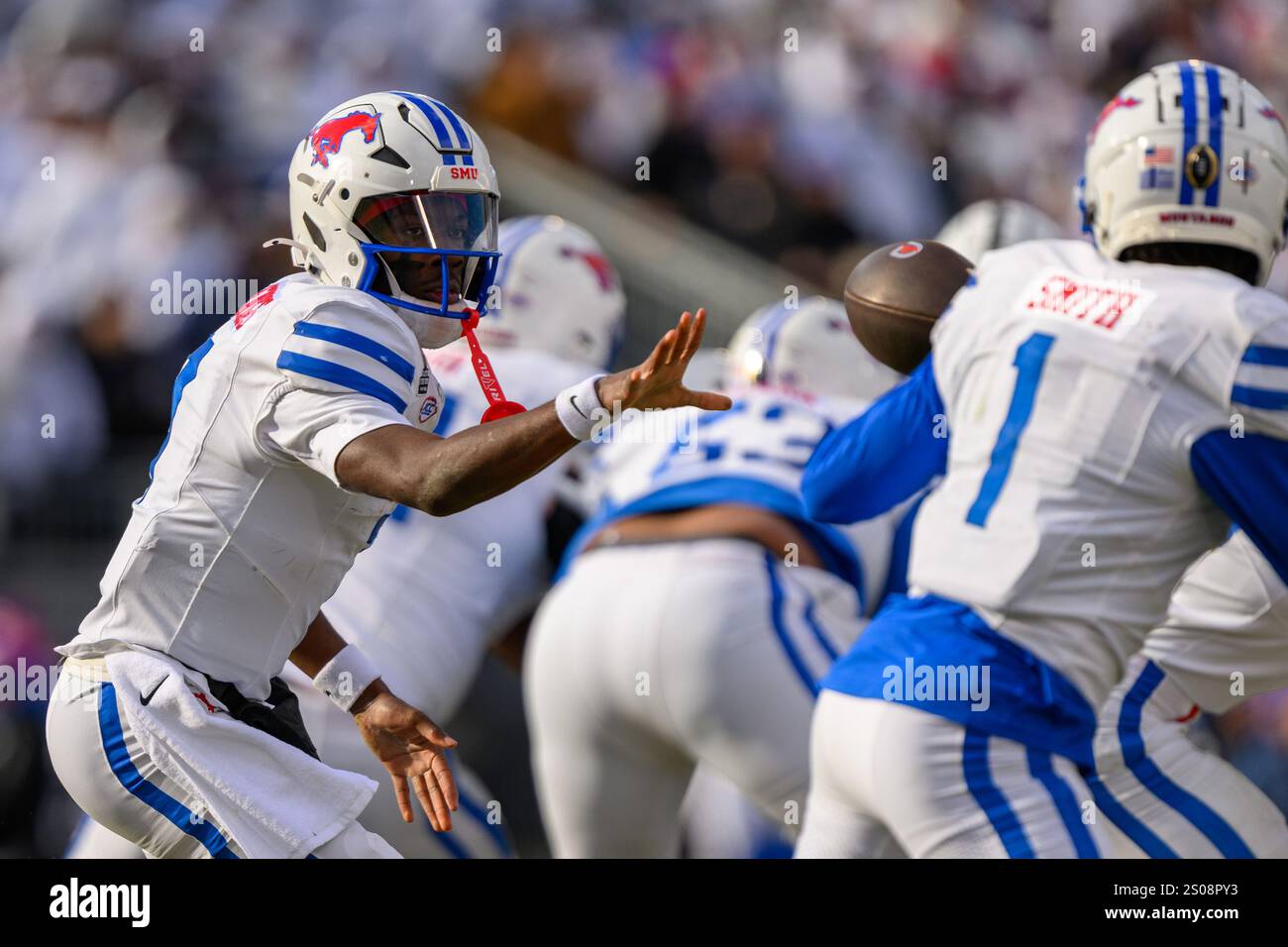 December 21, 2024: Southern Methodist Mustangs quarterback Kevin ...