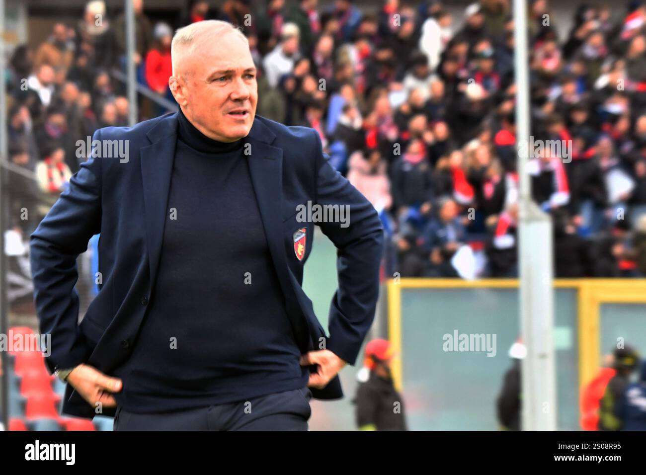 Cosenza, Italy. 26th Dec, 2024. Massimiliano Alvini during Cosenza 1914 ...