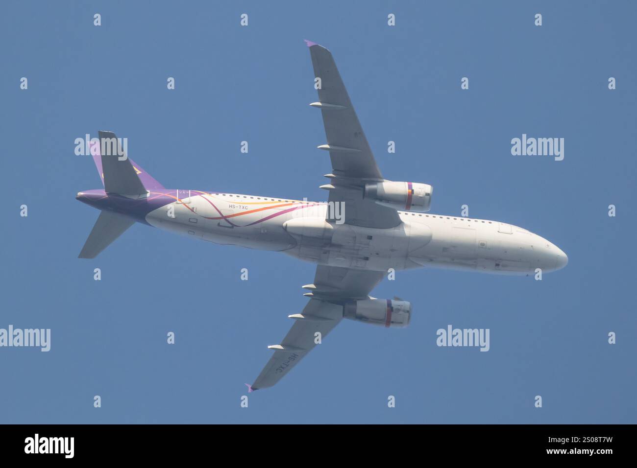 Chiangmai, Thailand - February 16 2024: HS-TXC Airbus A320-200 of Thai ...