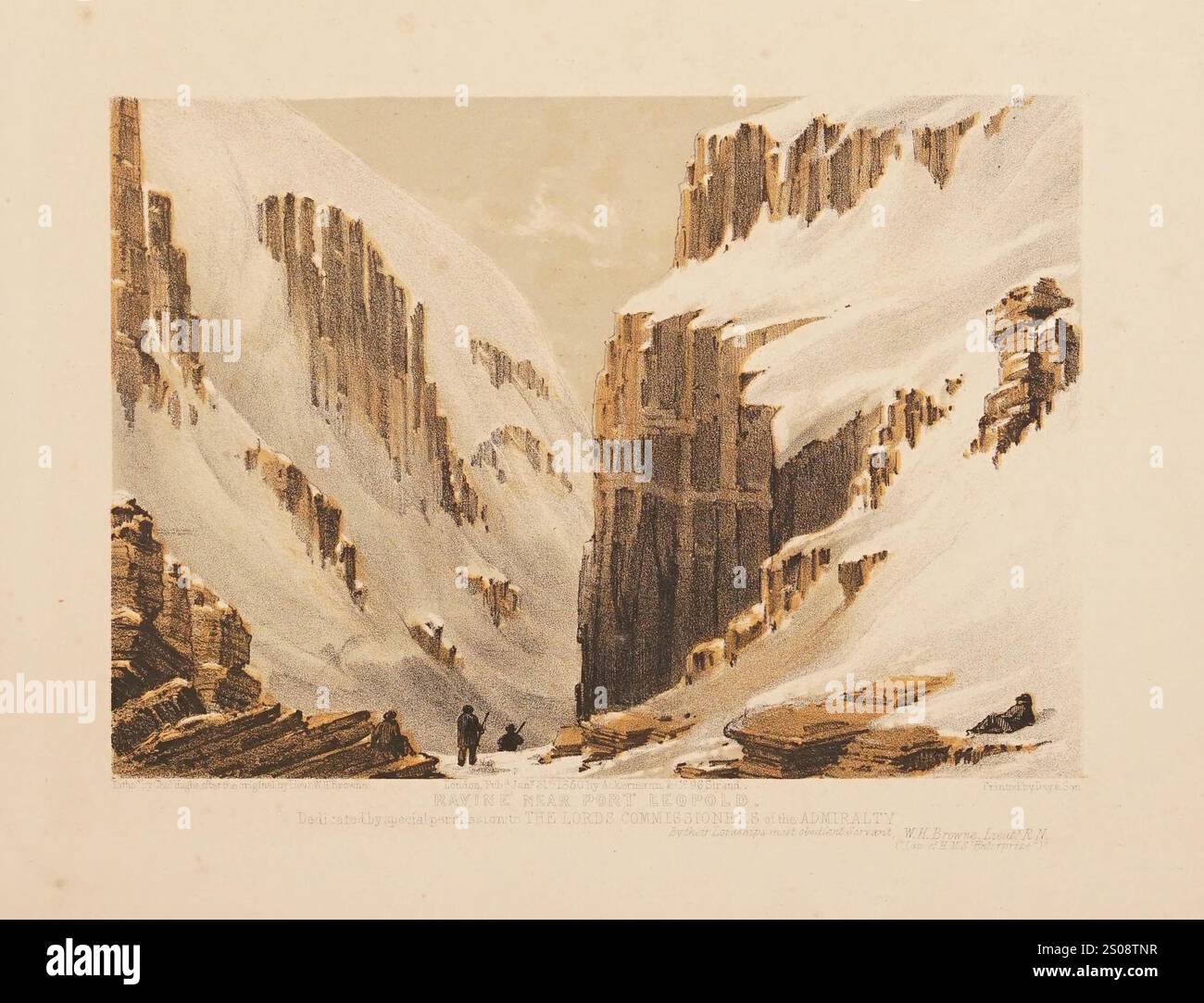 Ravine Near Port Leopold, The Summit Of The Cliffs About Nine Hundred ...