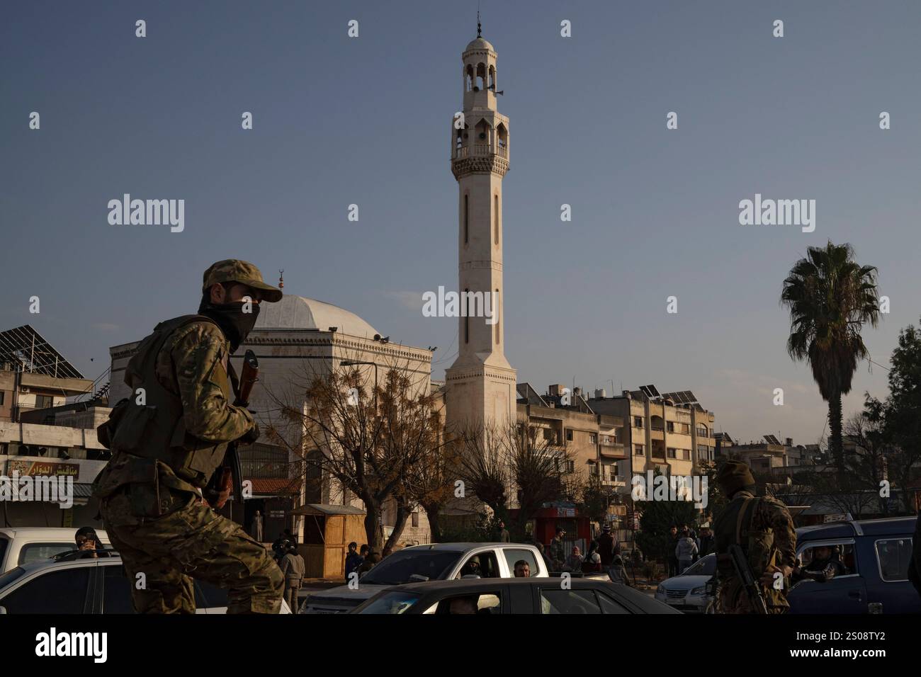 A member of the security forces of the newly formed Syrian government ...