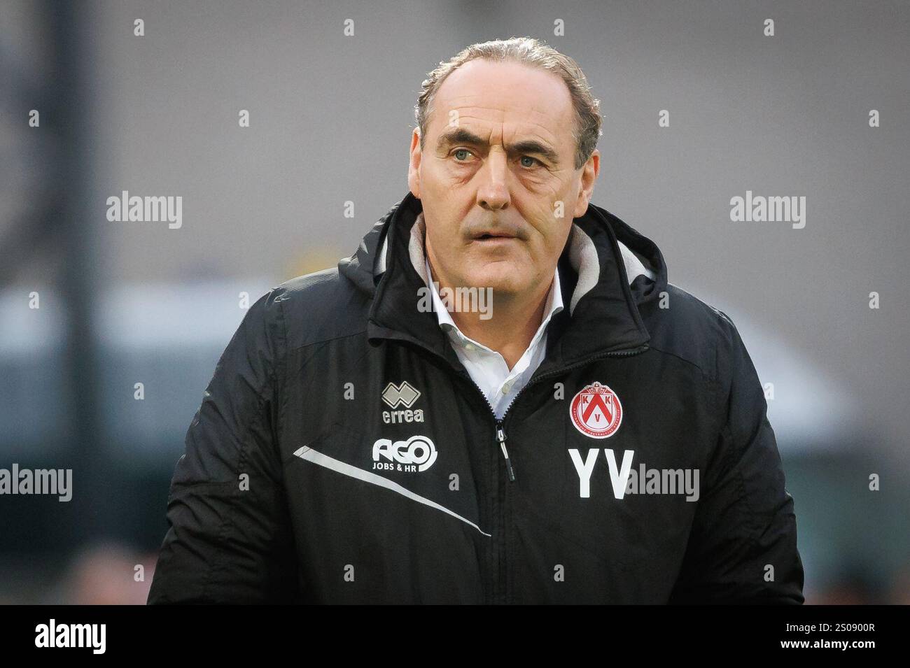 Kortrijk's new head coach Yves Vanderhaeghe pictured ahead of a soccer ...