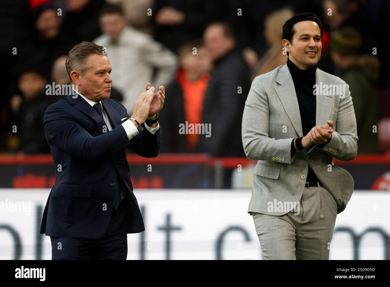 Sheffield United co owners Steven Rosen (left) and Helmy Eltoukhy ...