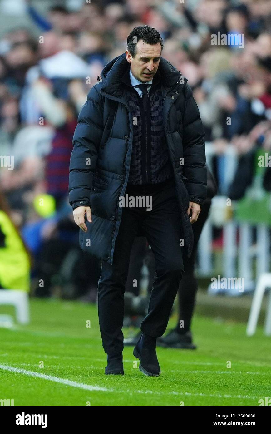 Aston Villa manager Unai Emery during the Premier League match at St ...