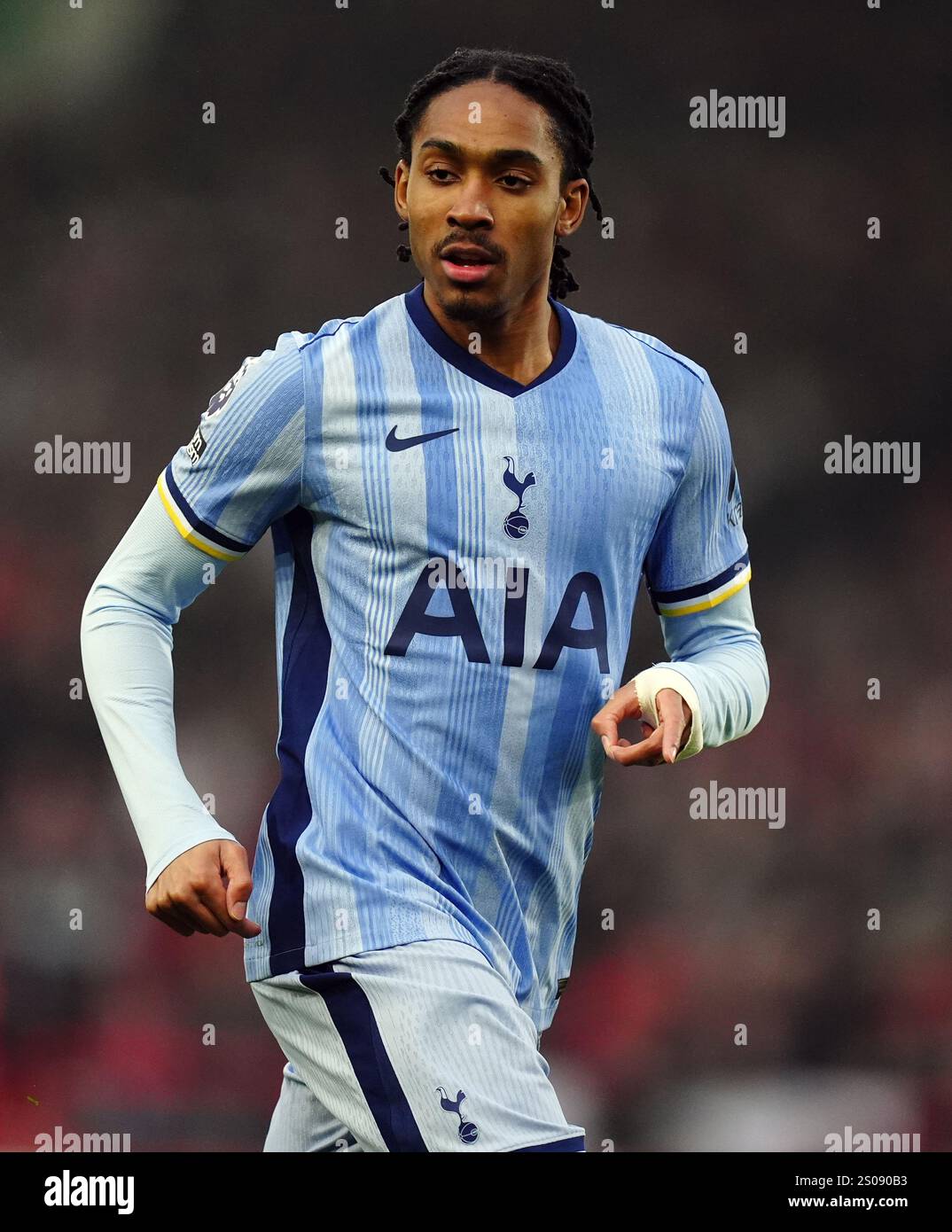 Tottenham Hotspur's Djed Spence during the Premier League match at the ...