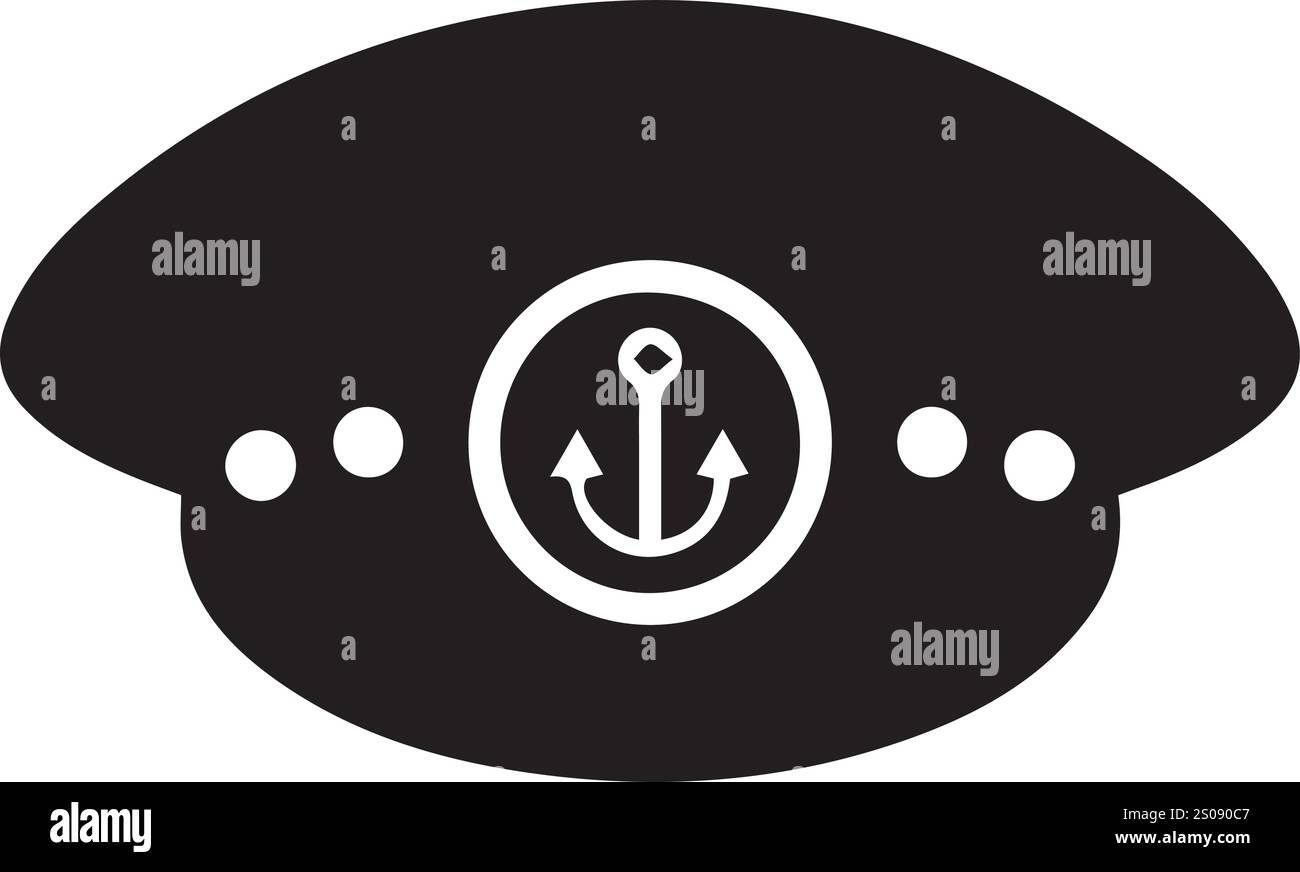 Captain nautical hat concept Stock Vector Images - Alamy