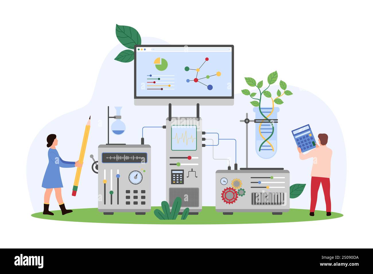 Genetic research in laboratory, science development through innovation ...