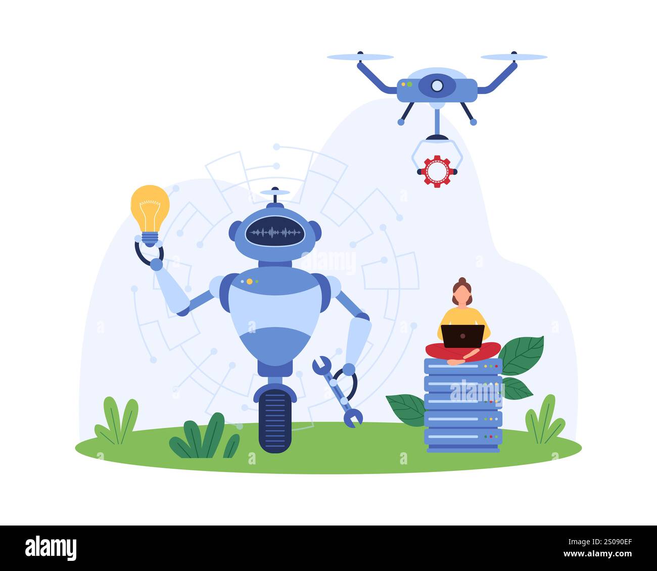 Creation and development, tech support of creative idea using AI ...