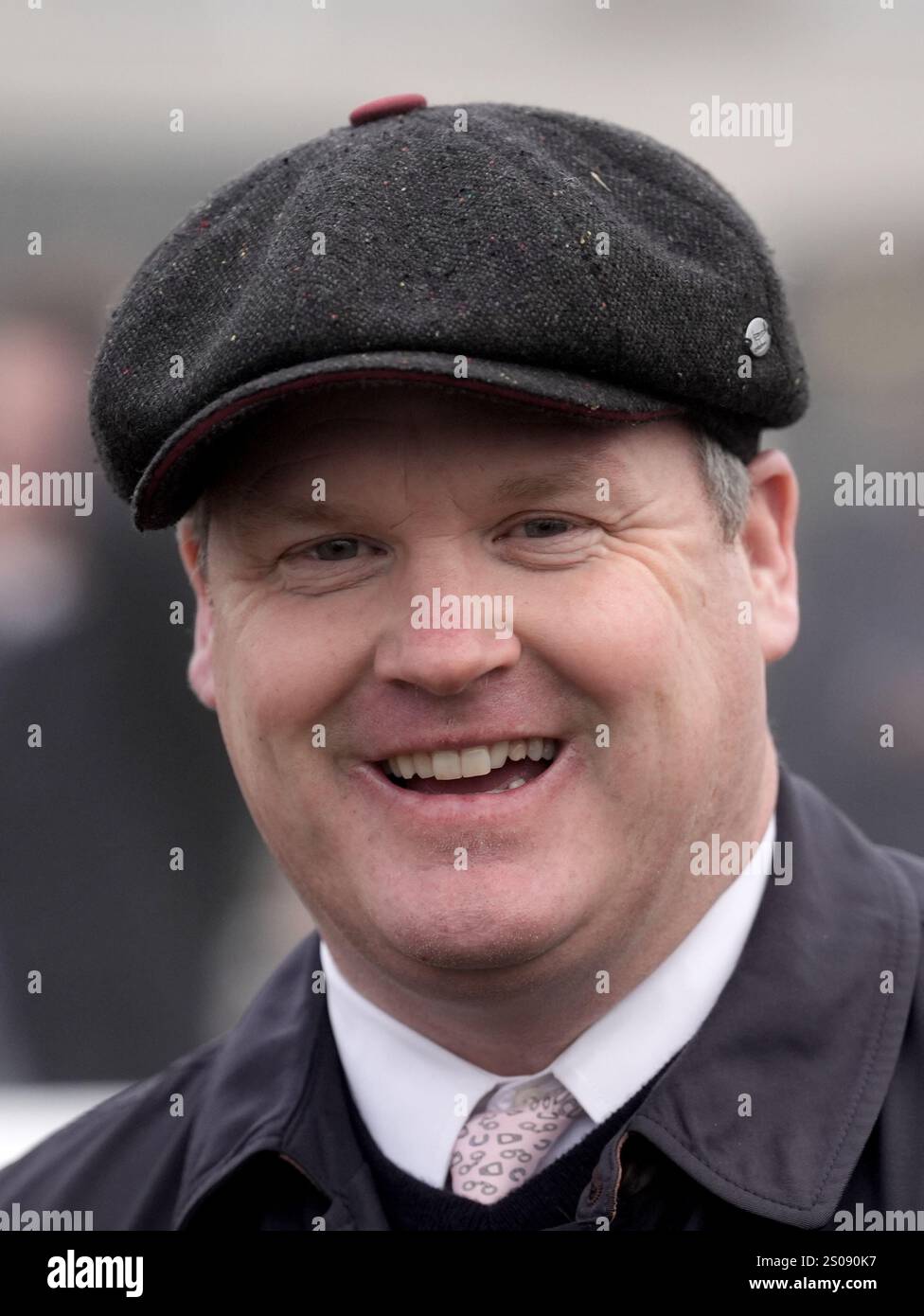 Trainer Gordon Elliott after his horse Croke Park won the Racing Post ...