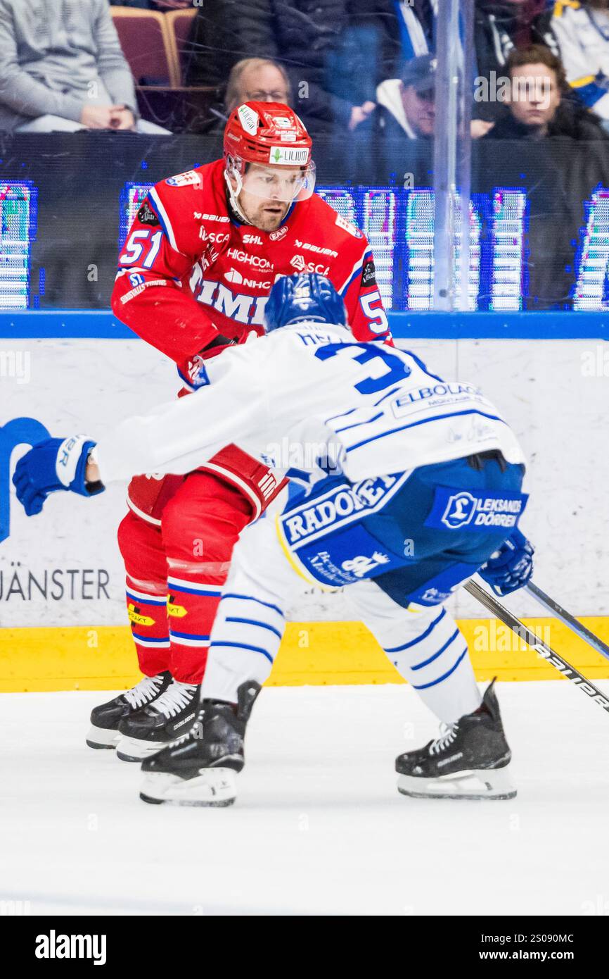 241226 Timrås Anton Lander under ishockeymatchen i SHL mellan Leksand och Timrå den 26 december ...