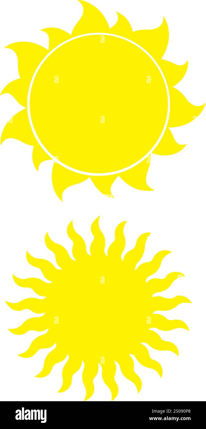 vector colorful sun drawing designs Stock Vector Image & Art - Alamy