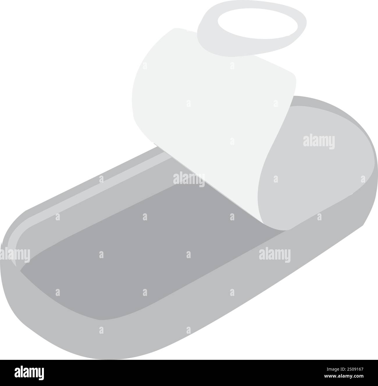 illustration vector hand draw doodles of empty tin can isolated on ...