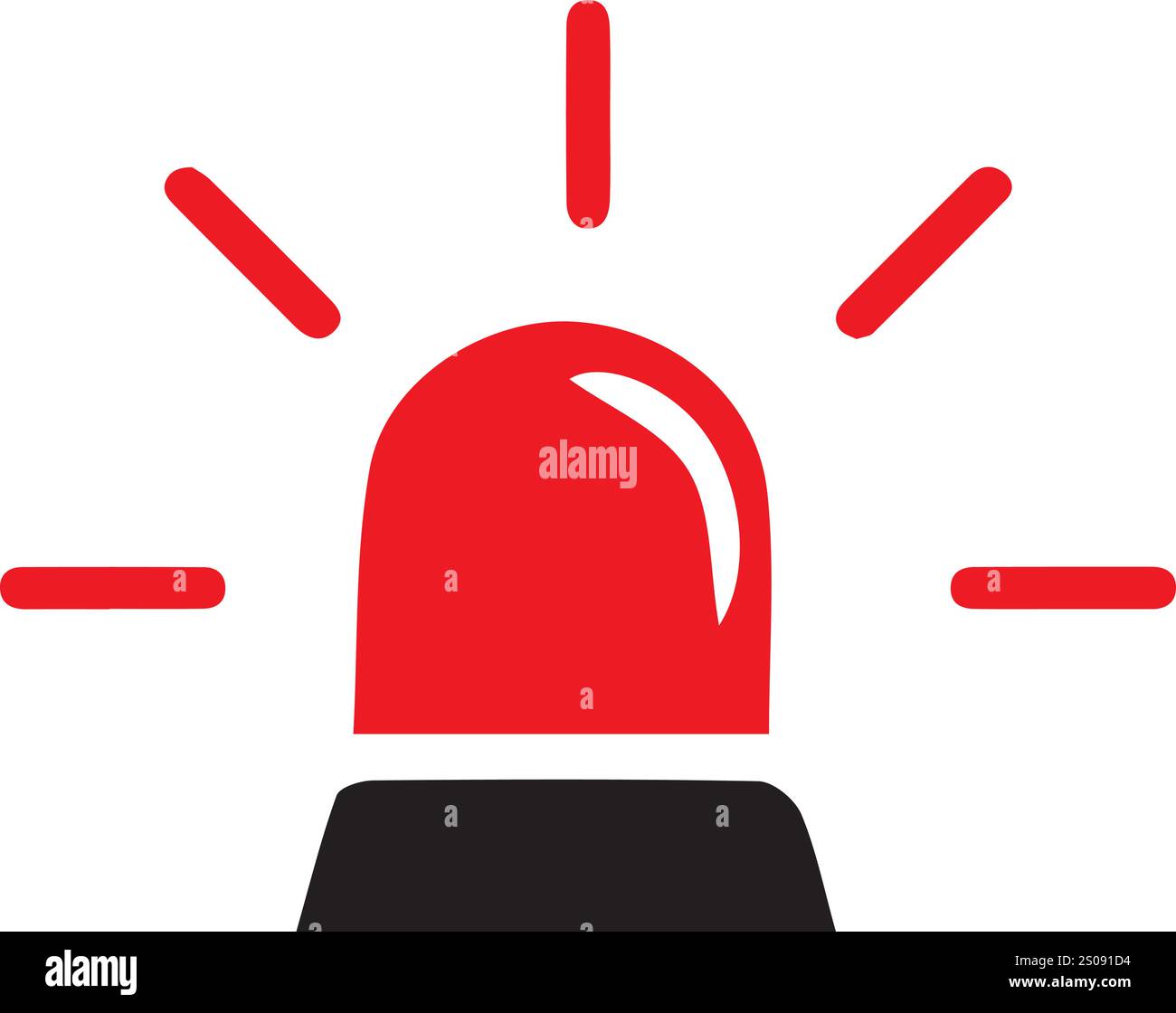 siren sign, siren, sound, warning, alarm sign illustration Stock Vector ...