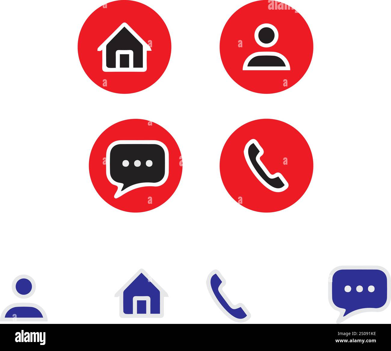 Vector colorful set of social media, web, communication icons, symbols ... Vector colorful set of social media, web, communication icons, symbols ...