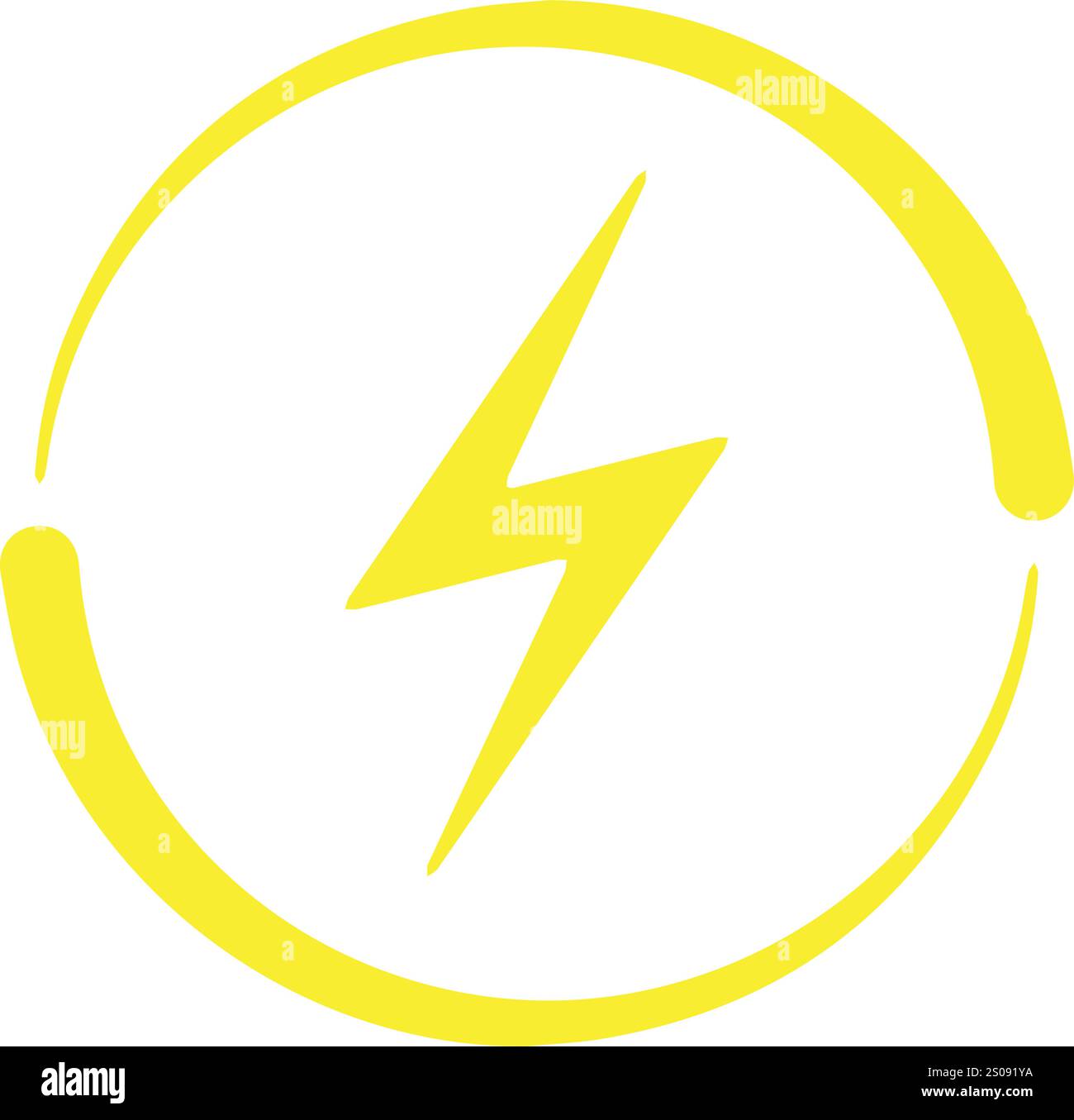 vector electrical warning sign, danger sign, warning sign icon Stock ...