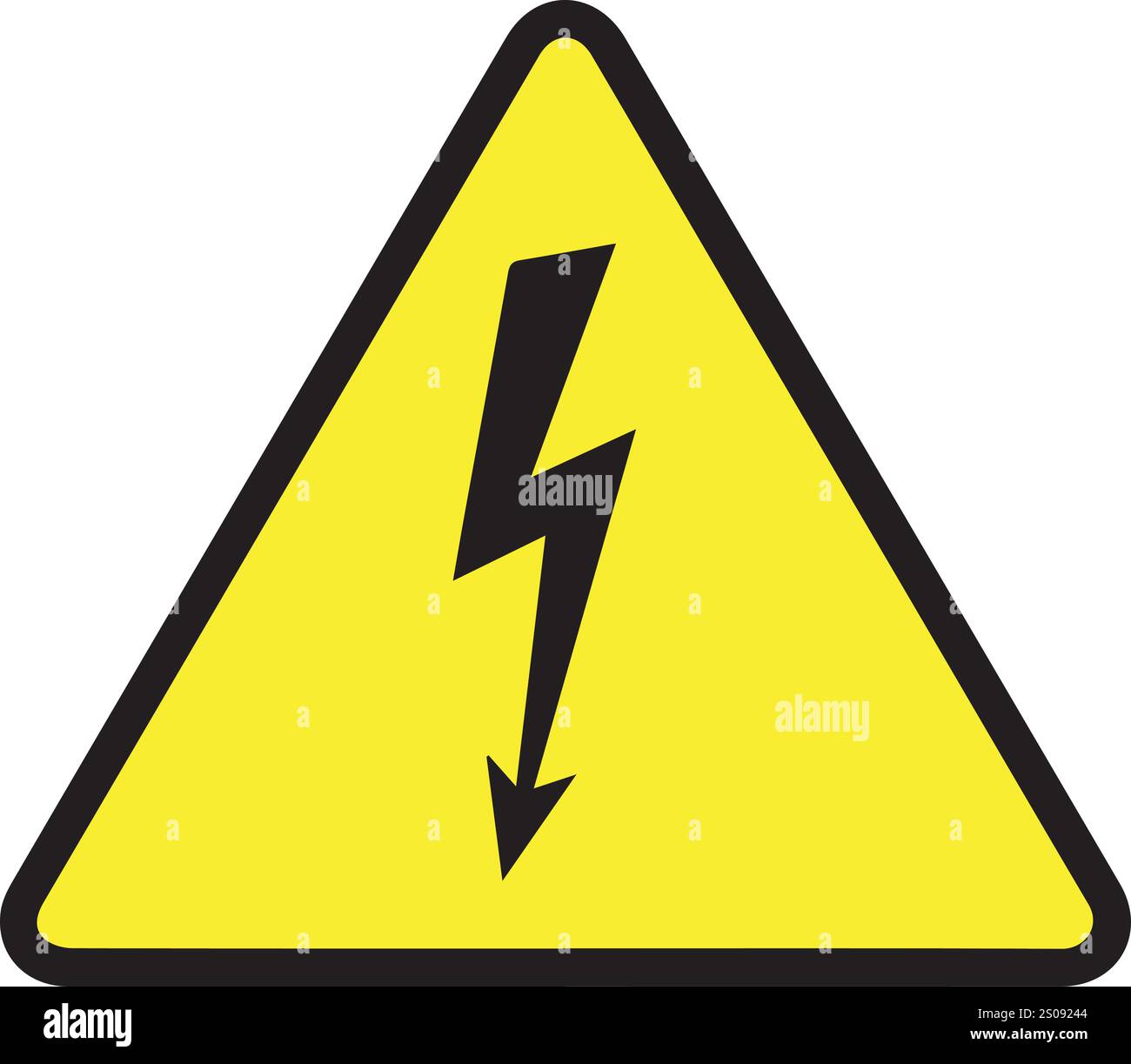 vector electrical warning sign, danger sign, warning sign icon Stock ...