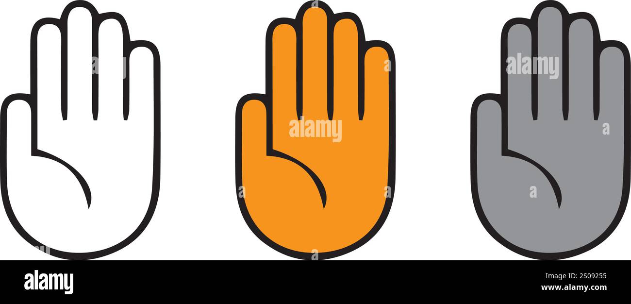 Woman hands thumbs up Stock Vector Images - Alamy