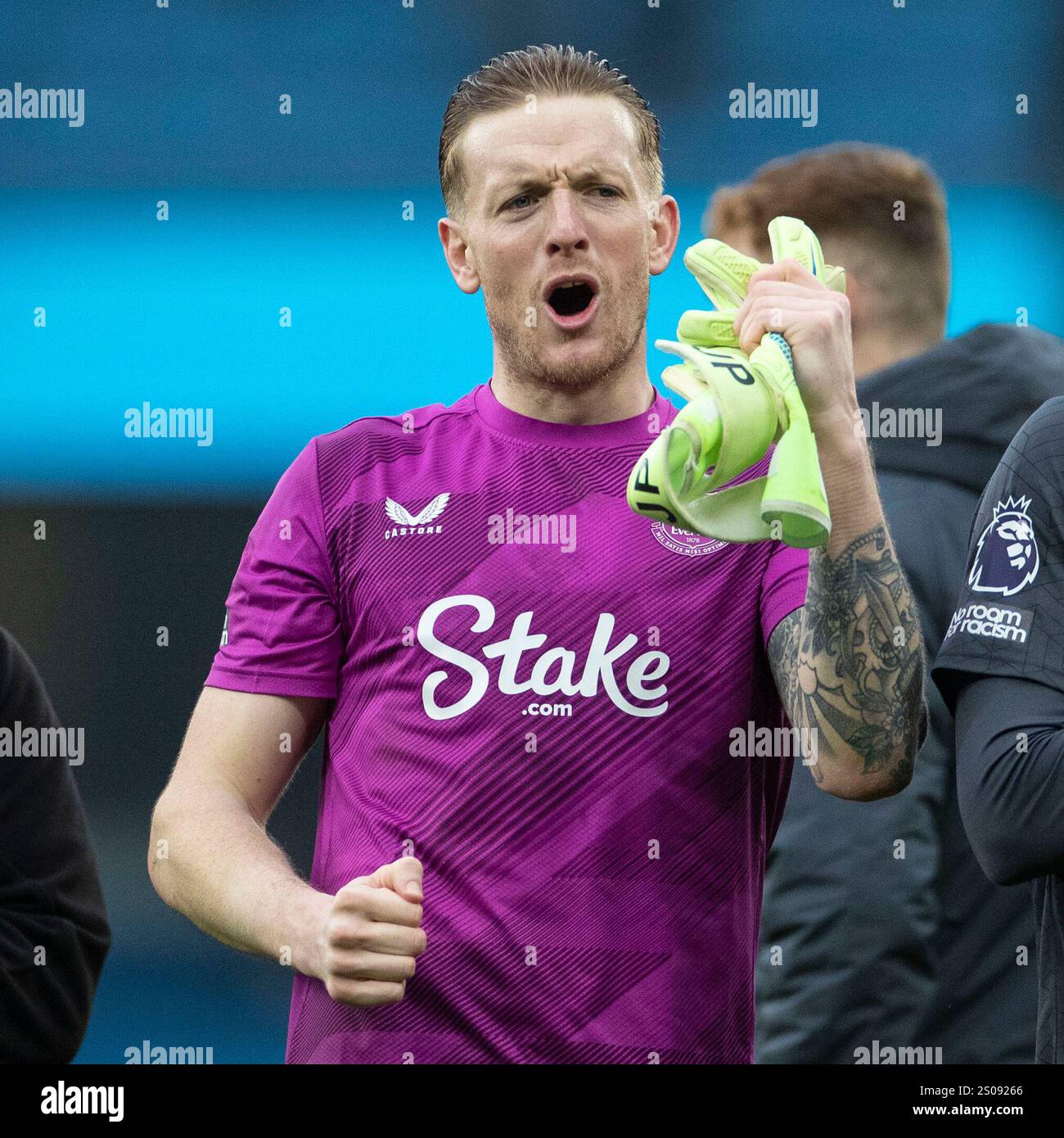 Manchester, UK. 26th Dec, 2024. Jordan Pickford #1 (GK) of Everton F.C ...