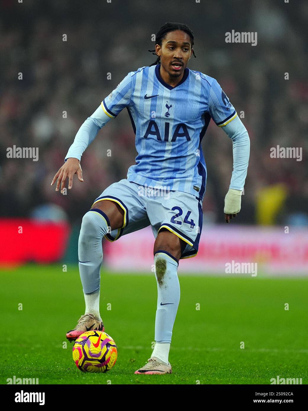 Tottenham Hotspur's Djed Spence during the Premier League match at the ...