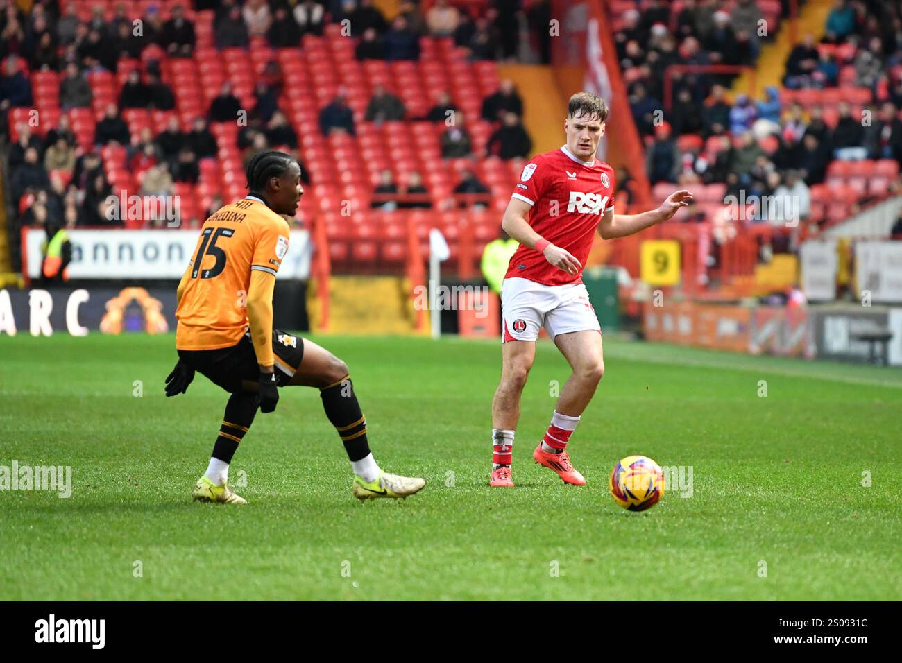 London, England. 26th Dec 2024. Josh Edwards during the Sky Bet EFL ...