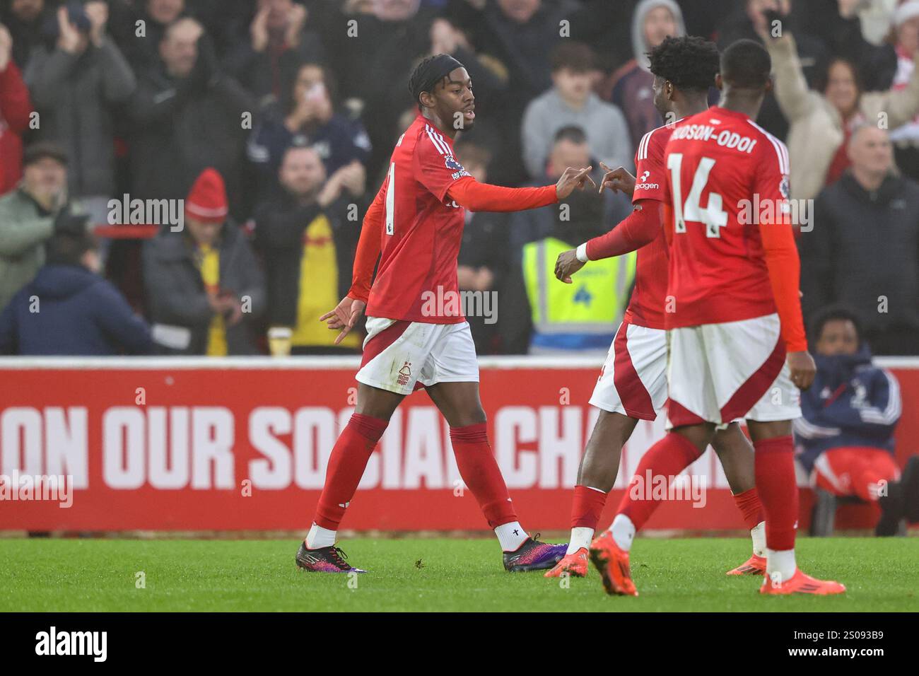 Nottingham, UK. 26th Dec, 2024. Anthony Elanga of Nottingham Forest ...