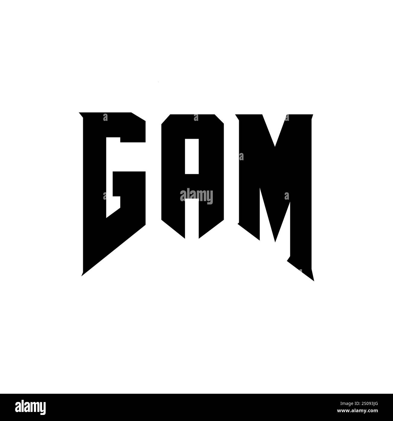 GAM letter logo design for technology company. GAM logo design black ...