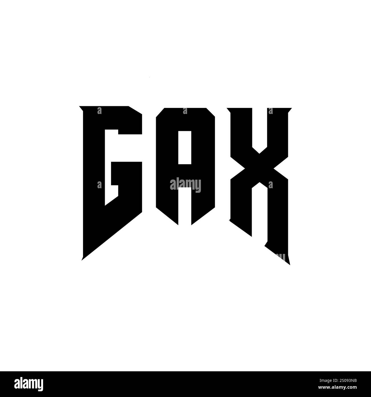 GAX letter logo design for technology company. GAX logo design black ...