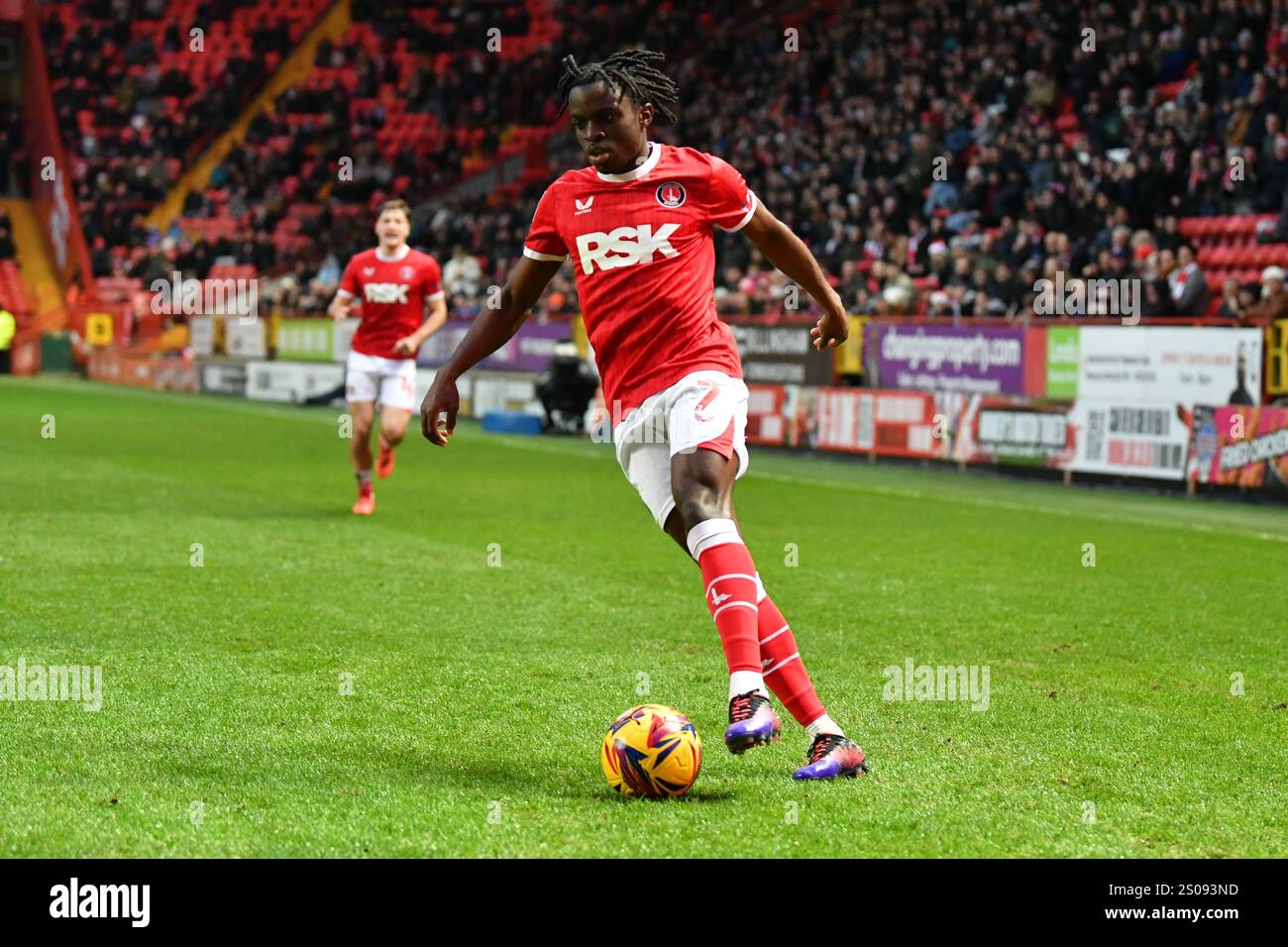 London, England. 26th Dec 2024. Tyreece Campbell during the Sky Bet EFL ...
