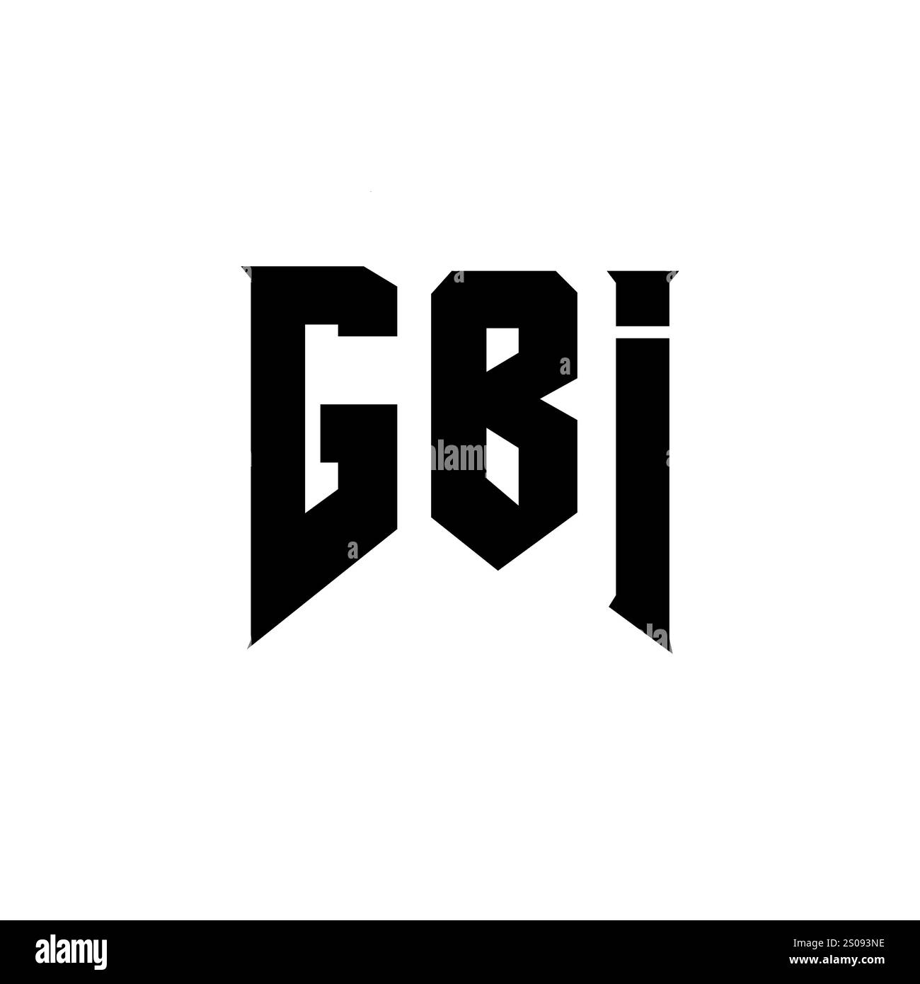GBI letter logo design for technology company. GBI logo design black ...