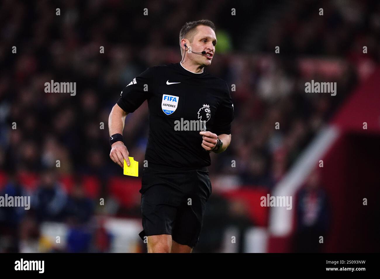 Referee Craig Pawson during the Premier League match at the City Ground ...
