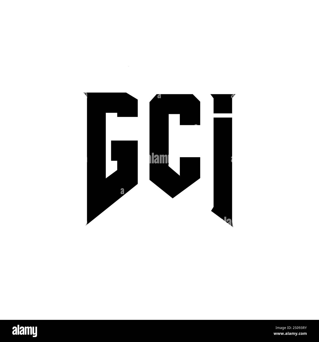 GCI letter logo design for technology company. GCI logo design black ...