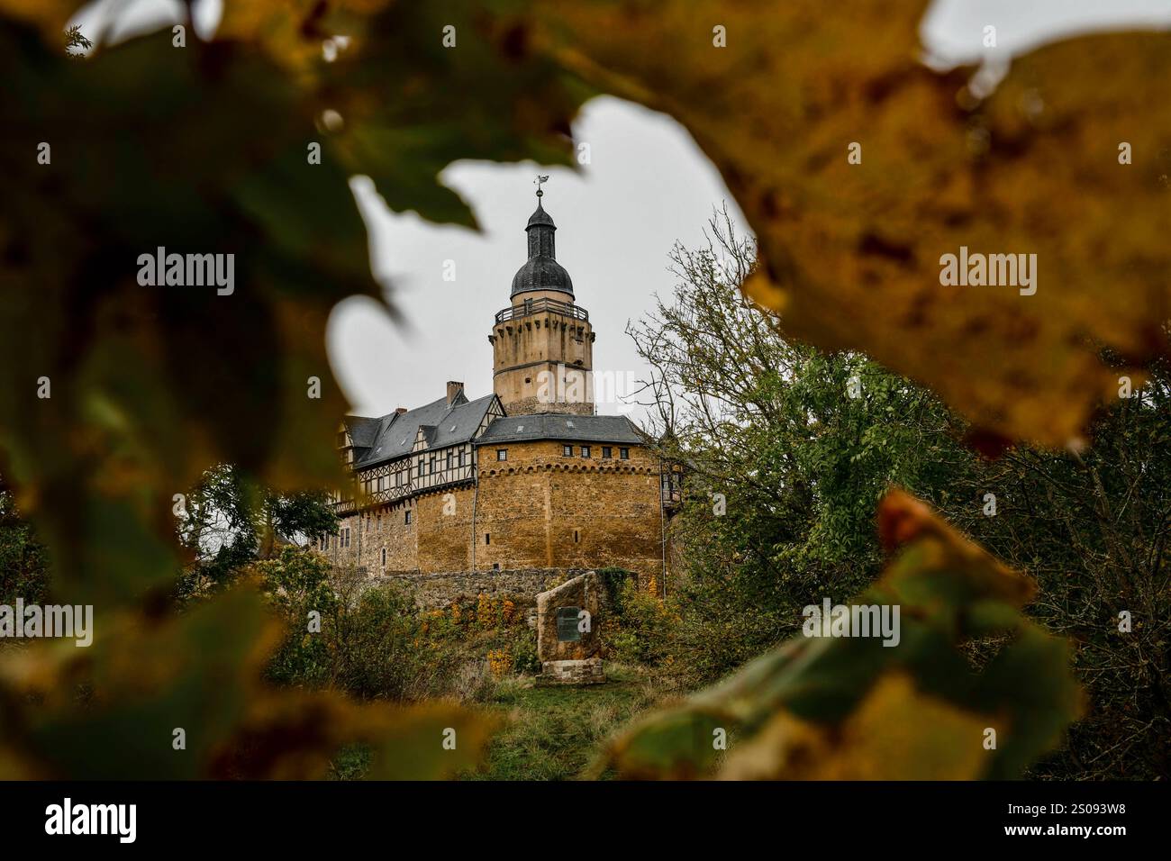 Burg Falkenstein Blick am 5. Oktober 2024 auf Burg Falkenstein bei ...