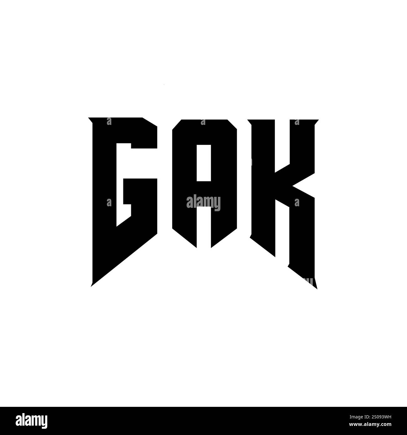 Gak logo design Stock Vector Images - Alamy