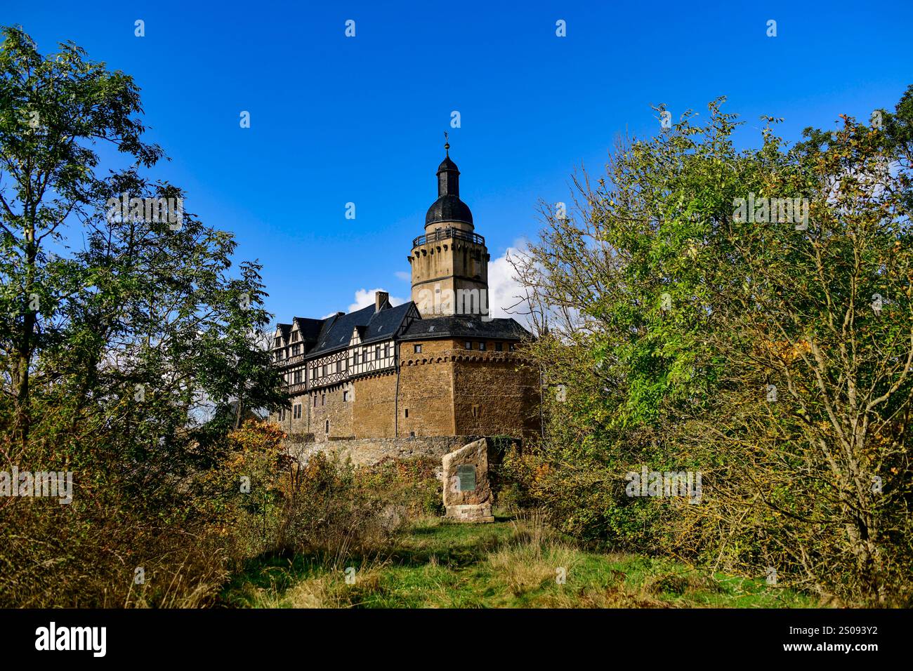 Burg Falkenstein Blick am 11. Oktober 2024 auf Burg Falkenstein bei ...