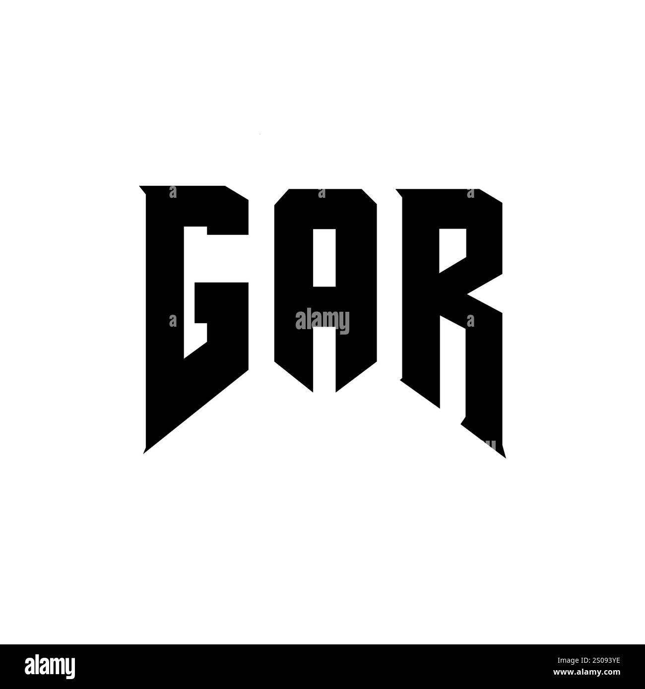 GAR letter logo design for technology company. GAR logo design black ...